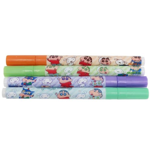 クレヨンしんちゃん アウトラインマーカー4本セット カラーペン アニメキャラクター チョコビ プレゼント 男の子 女の子 ギフト バレンタイン : キャラクターのシネマコレクション - 通販 ...