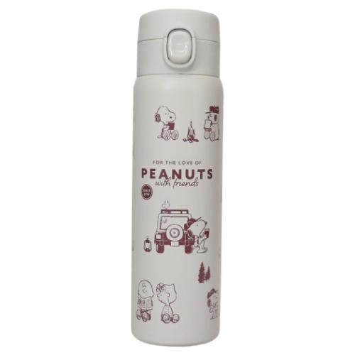 スヌーピー ワンプッシュステンレスボトル480ml ピーナッツ 保温保冷水筒 キャラクター ENJOY WAGON : kmo-220793 : キャラクターのシネマコレクション - 通販 ...