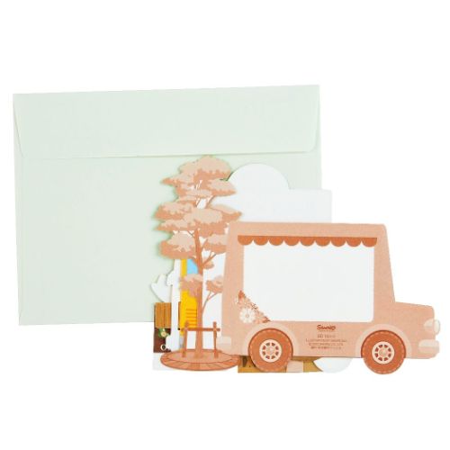 グリーティングカード バースデーBD161-3 立体カード 花屋移動販売車 サンリオ : キャラクターのシネマコレクション - 通販 - Yahoo!ショッピング