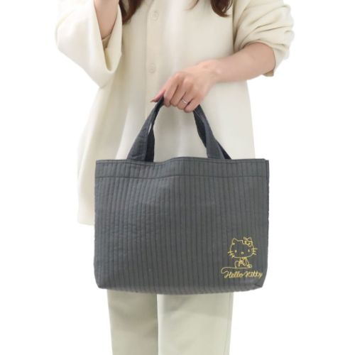 ハローキティ サンリオ キャラクター トートバッグ ヌビトート ブラック : ydt-512262 : キャラクターのシネマコレクション ...
