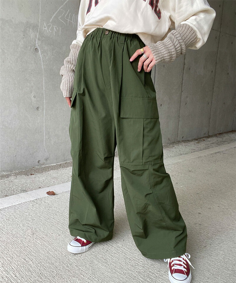《javaジャバ コラボ》送料無料 ボトムス パンツ レディース カーゴパンツ メンズ 男女兼用 ユニセックス ミリタリー バルーンシルエット ワイドパンツ :jv0789001 ...