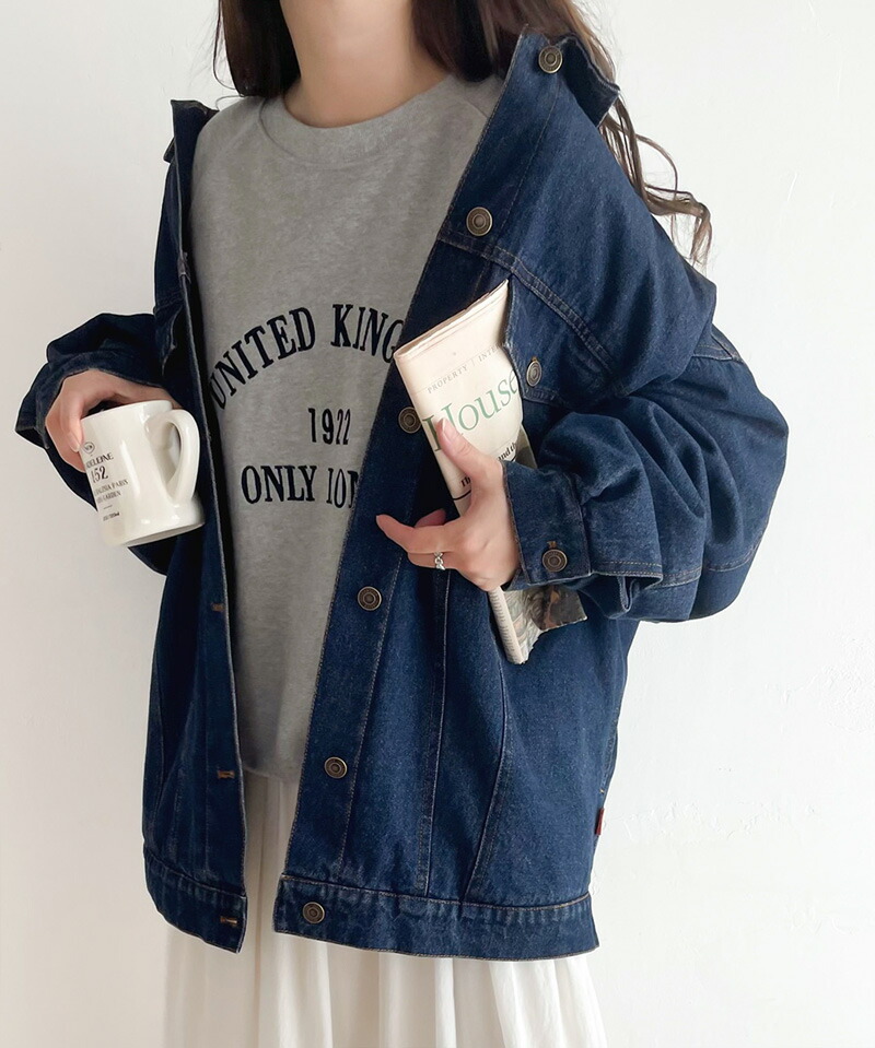 classicalelf 《javaジャバ コラボ》送料無料 コート ジャケット レディース デニム 裏キルティング Big ジージャン Gジャン 中綿 メンズ ユニセックス 男女兼用 ...