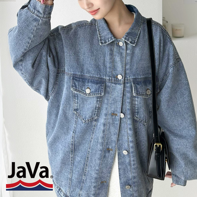 classicalelf 《javaジャバ コラボ》送料無料 コート ジャケット レディース デニム 裏キルティング Big ジージャン Gジャン 中綿 メンズ ユニセックス 男女兼用 ...