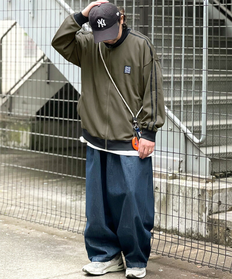 classicalelf 《javaジャバ コラボ》送料無料 トップス アウター レディース メンズ ダブルライン トラックジャケット レトロ スポーティ ファスナー ジャージ ...