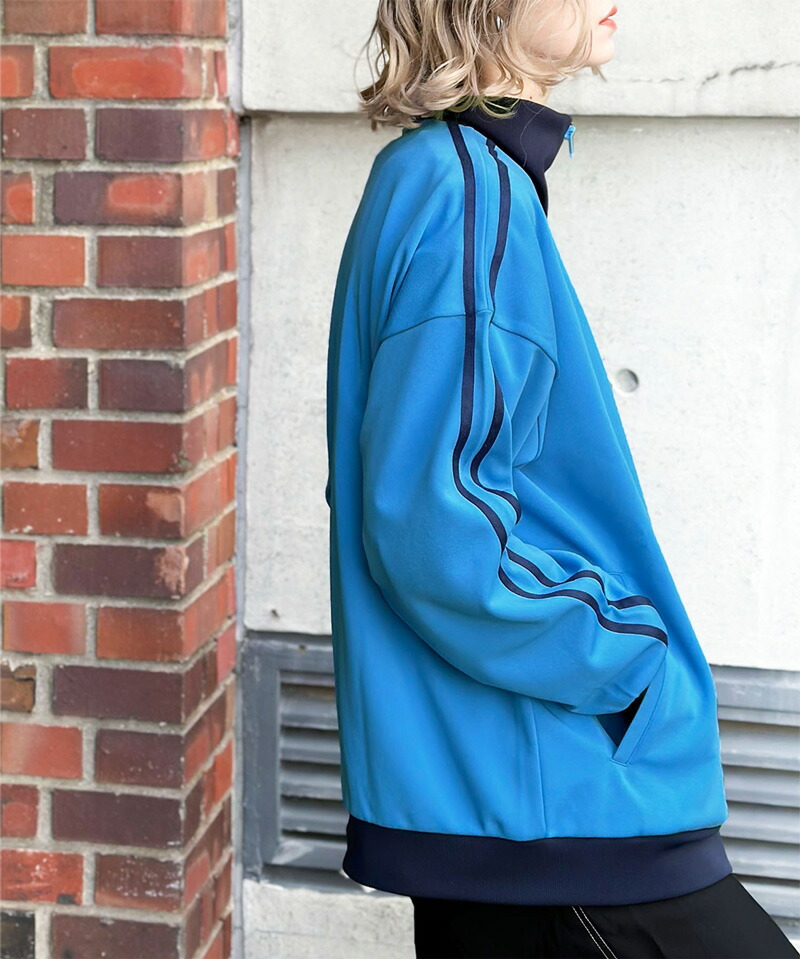 《javaジャバ コラボ》送料無料 トップス アウター レディース メンズ ダブルライン トラックジャケット レトロ スポーティ ファスナー ジャージ :jv1029015:Classical ...