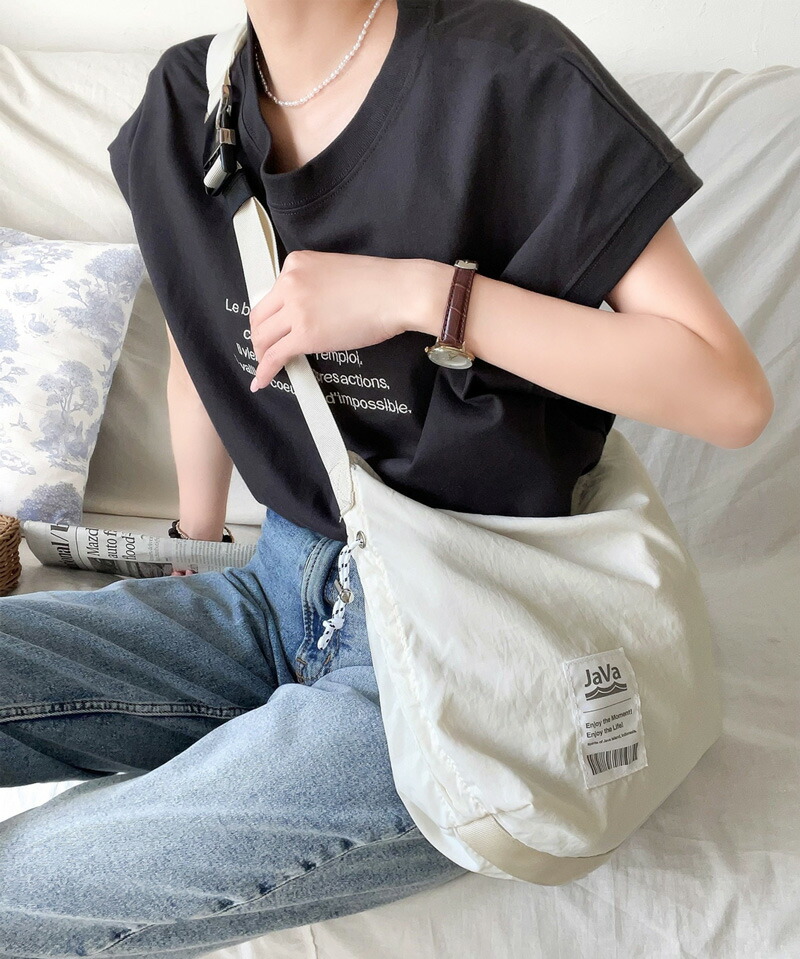 classicalelf 《javaジャバ コラボ》バッグ ショルダーバッグ レディース メンズ 2way ドロスト ミニ ナイロン ドローコード ボディバッグ 軽量 ユニセックス ...