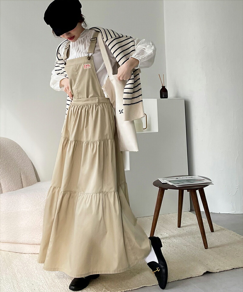 classicalelf 《java ジャバコラボ》 送料無料 ボトムス ジャンパースカート レディース 2way ティアード サロペット ワンピース JS ジャンスカ スカート ...