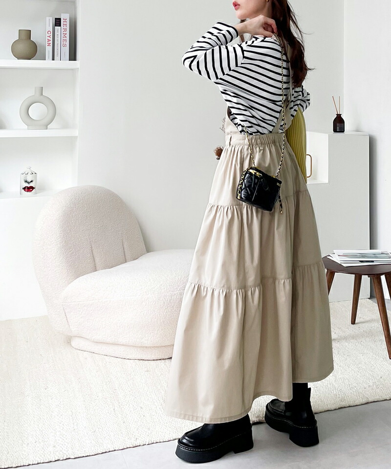 classicalelf 《java ジャバコラボ》 送料無料 ボトムス ジャンパースカート レディース 2way ティアード サロペット ワンピース JS ジャンスカ スカート ...