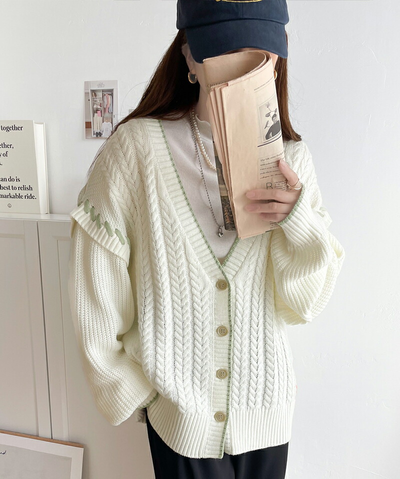 classicalelf（クラシカルエルフ） 《javaジャバ 別注》トップス カーディガン レディース 前後 2way ビッグ ハンドステッチ 男女兼用 ユニセックス メンズ ゆったり ...