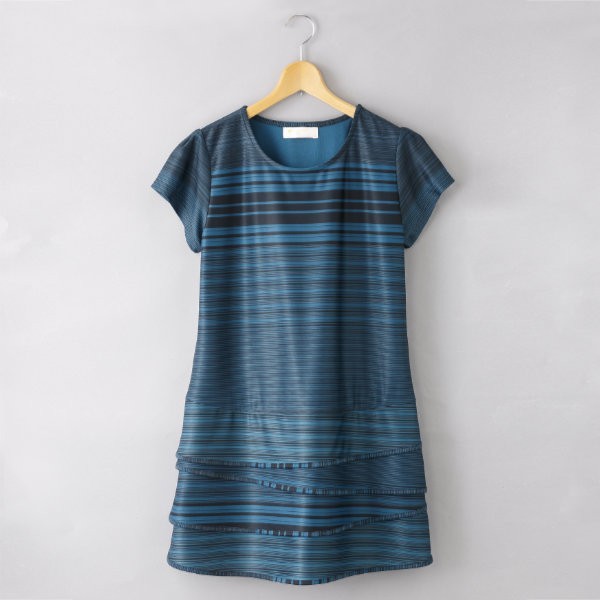 ランダムボーダー裾切替チュニック IK-508 : ik-508 : CLEO SUN - 通販 - Yahoo!ショッピング