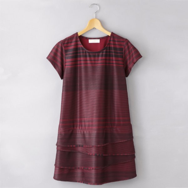 ランダムボーダー裾切替チュニック IK-508 : ik-508 : CLEO SUN - 通販 - Yahoo!ショッピング