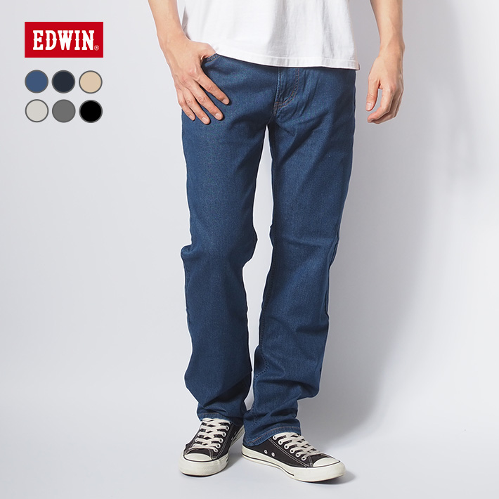 INTERNATIONAL BASIC エドウィン 403 涼しいパンツ ストレート 麻 接触冷感 ストレッチ (E403CA) メンズファッション ブランド EDWIN : BIG HOOK ...