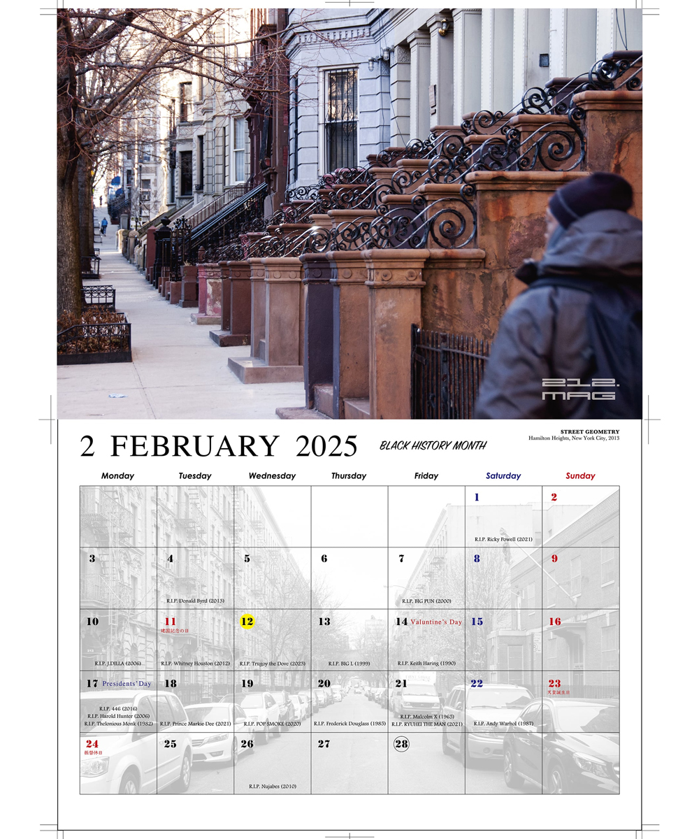 212.MAG 2025 ENJOY YOURSELF CALENDAR カレンダー ストリート NYC フォトグラファー ニューヨーク ...