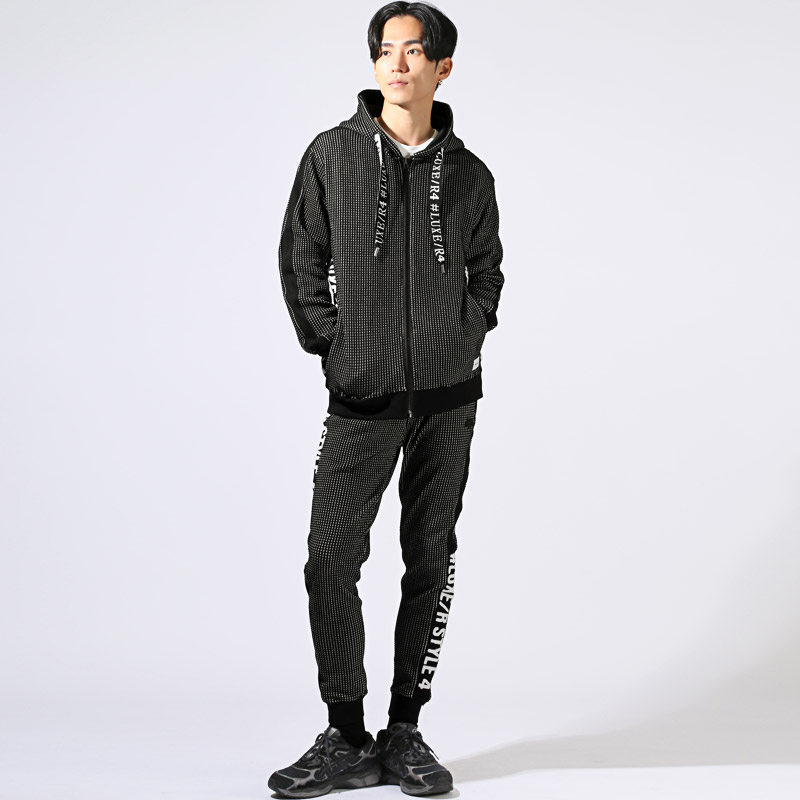 【トップス別売り】LUXE/R ラグジュ ラインパンツ ジャージ ジョガーパンツ メンズ スウェット 春 夏 秋 ロゴ aa-3363 ...