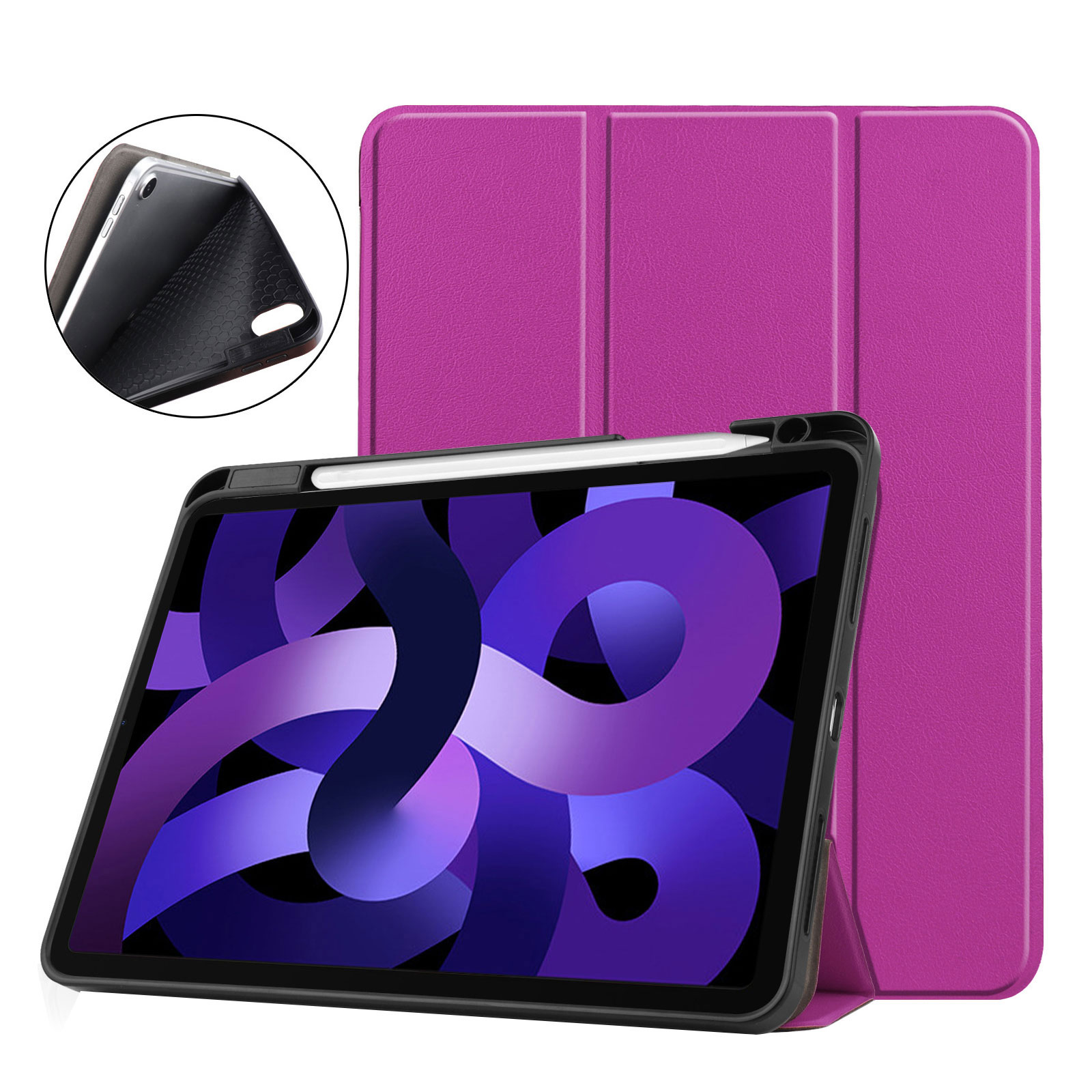 Apple iPad (A16チップ) 第11世代 11インチ ケース 耐衝撃 カバー 2025年春モデル CASE Pencil Pro収納 オートスリープ スタンド機能 手帳型カバー 保護 ...