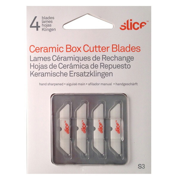 Slice(スライス):セラミック替刃 ラウンド刃先 10404 スチールの10倍も長持ち、簡単交換できます。 錆びない 耐熱性 : イチネン ...