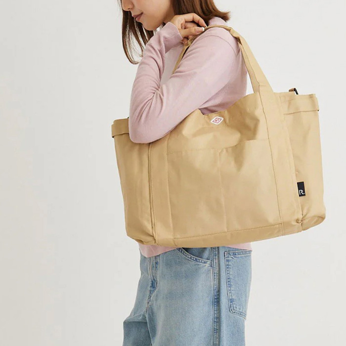 ROOTOTE 2way ビッグトート ルートート トートバッグ ショルダーバッグ 撥水 加工 大きめ 大容量 収納 ポケット 機能的 マザーズバッグ : バッグ 雑貨 cole colle ...