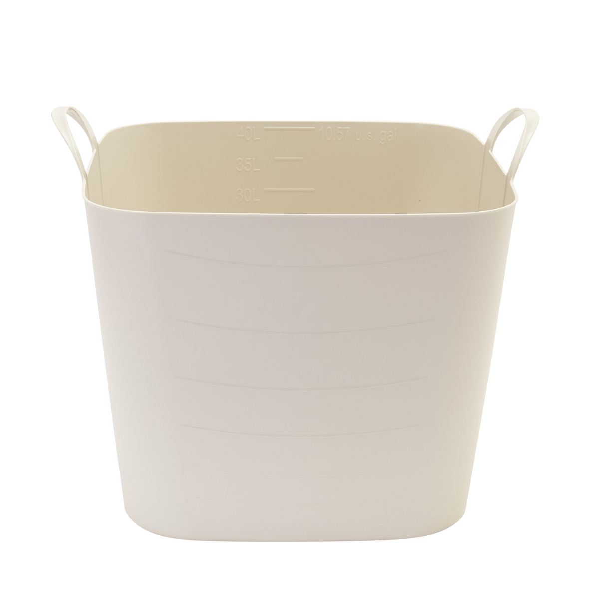 バスケット baquet L 40L スタックストー （ 収納 バケツ 収納ボックス 柔らかい 軽量 持ち手付き 収納ケース 洗濯かご ランドリーバスケット 小物収納 ） :450584:お ...