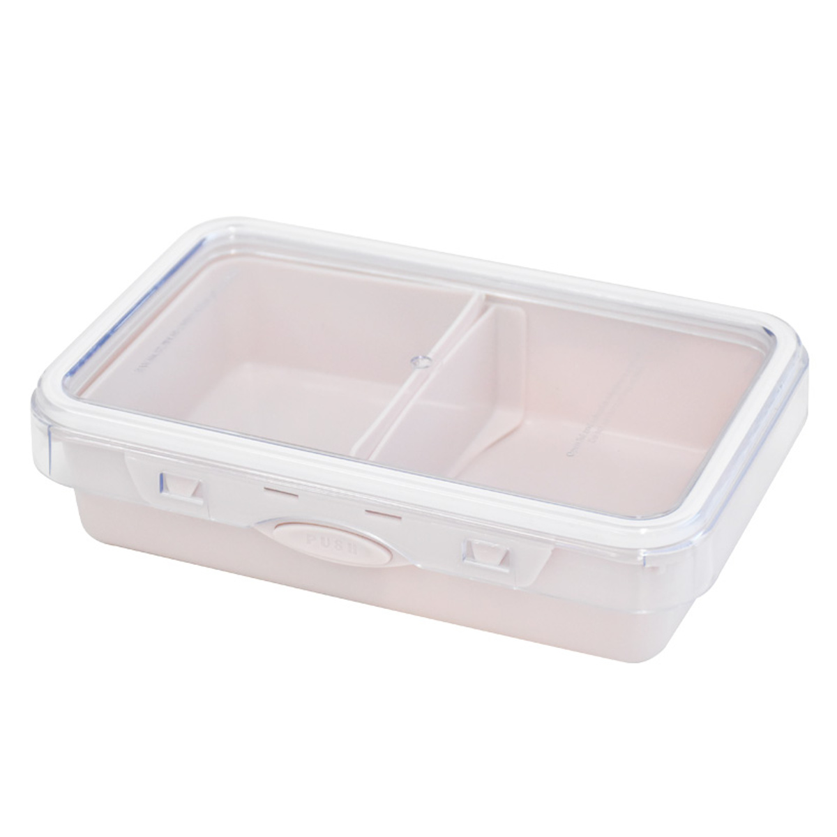 弁当箱 800ml PUSH＆PUSH ランチBOX （ お弁当箱 ランチボックス レンジ対応 食洗機対応 冷凍対応 一段 2点ロック ） : お弁当グッズのカラフルボックス - 通販 ...