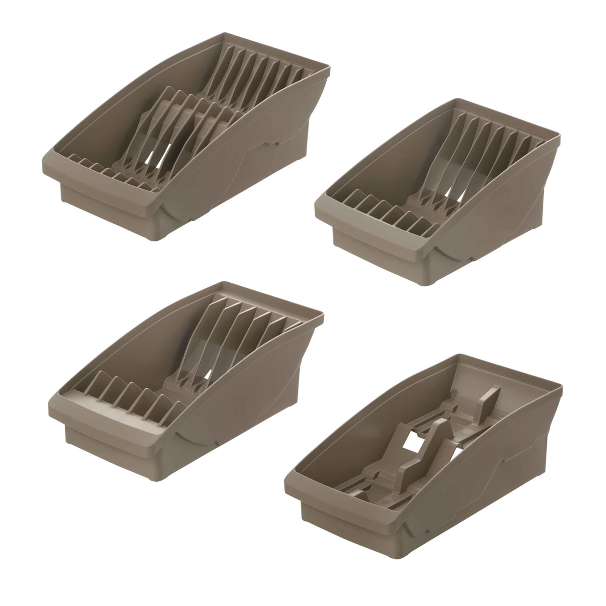 リッチェル ディッシュラック 4点セット トトノ 棚置き用 ディッシュスタンド お椀スタンド （ totono お皿 収納 日本製 食器収納 食器立て 食器ラック 茶碗 ） : お弁当グッズの ...