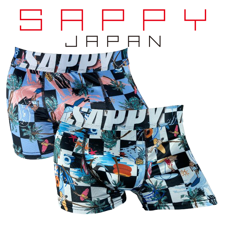 SAPPY D-574 チェッカー 2カラー M L LL サピー 前閉じ メンズ ボクサーパンツ : コンプリートYahoo!店 - 通販 - Yahoo!ショッピング