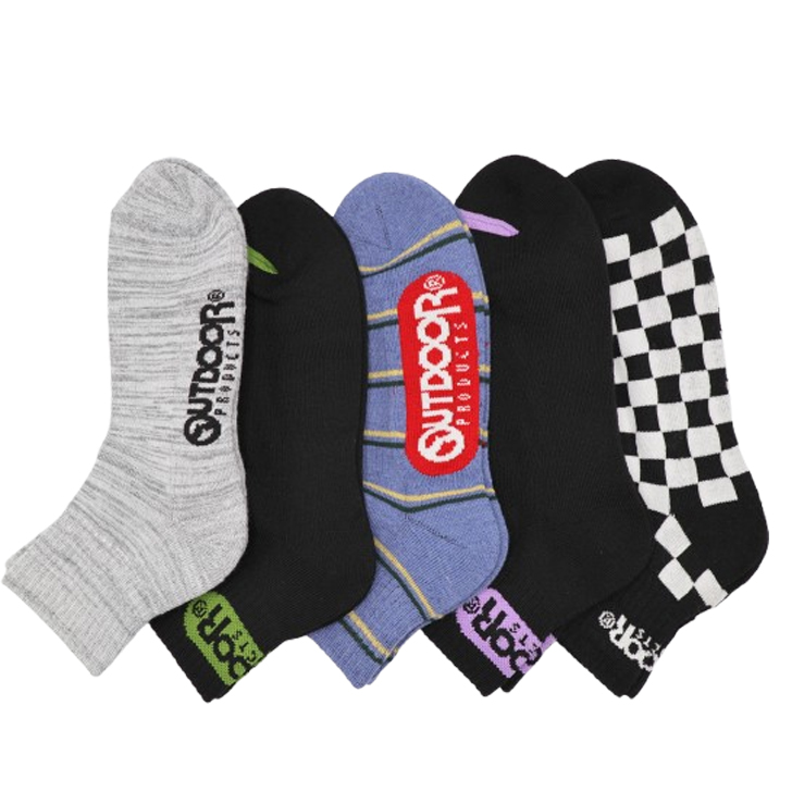 OUTDOOR PRODUCTS QT OUTDOOR5足組 クォーターソックス 靴下 5P アウトドア メンズ QT size25-27 90A-903 送料無料 : コンプリートYahoo ...