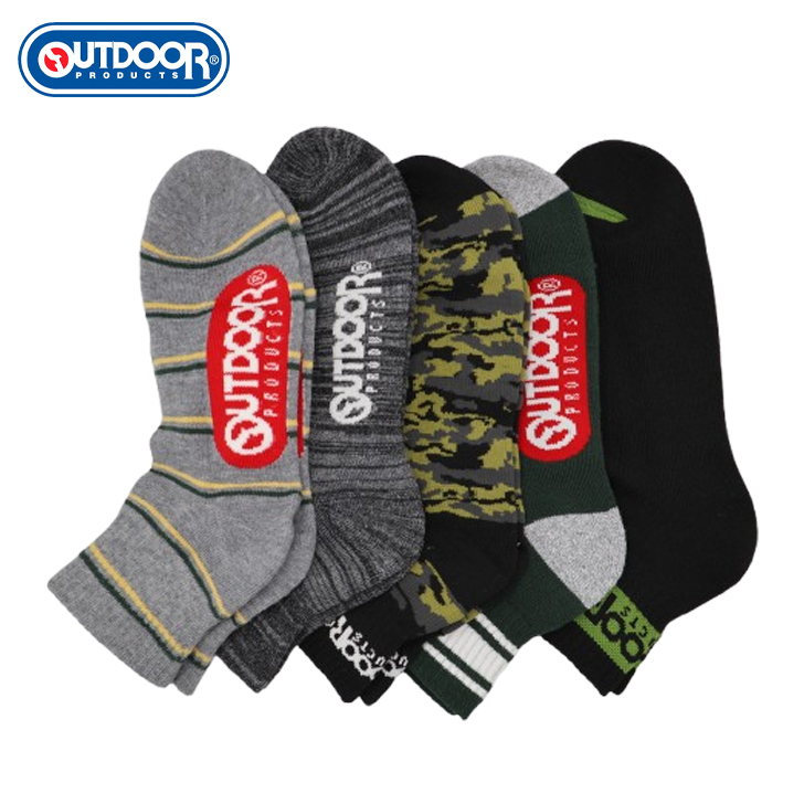 OUTDOOR PRODUCTS QT OUTDOOR5足組 クォーターソックス 靴下 5P アウトドア メンズ QT size25-27 90B-910 送料無料 : コンプリートYahoo ...