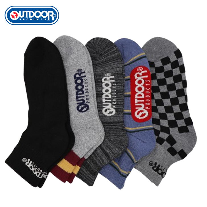 OUTDOOR PRODUCTS QT OUTDOOR5足組 クォーターソックス 靴下 5P アウトドア メンズ QT size25-27 90C-927 送料無料 : コンプリートYahoo ...