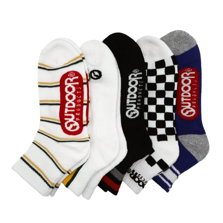 OUTDOOR PRODUCTS QT OUTDOOR5足組 クォーターソックス 靴下 5P アウトドア メンズ QT size25-27 90F-958 送料無料 : コンプリートYahoo ...