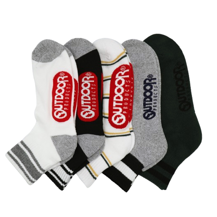 OUTDOOR PRODUCTS QT OUTDOOR5足組 クォーターソックス 靴下 5P アウトドア メンズ QT size25-27 90H-972 送料無料 : コンプリートYahoo ...