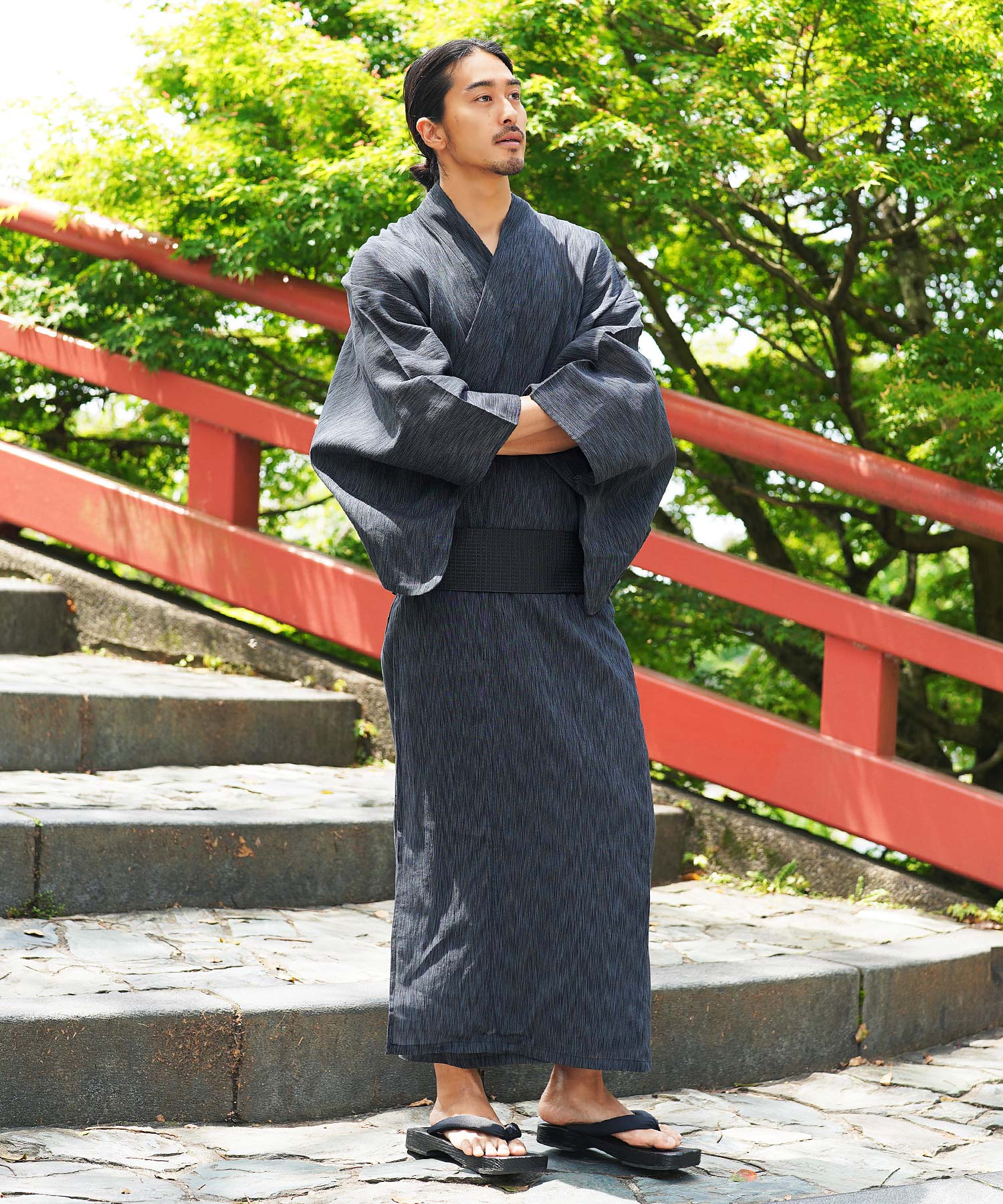 浴衣 メンズ ロシェル Roshell 紳士 和服 モダン 祭り 花火大会 作り帯 ワンタッチ帯 ボーダー ストライプ ブランド ギフト 父の日 :216766:ブランド下着ならCrazy ...