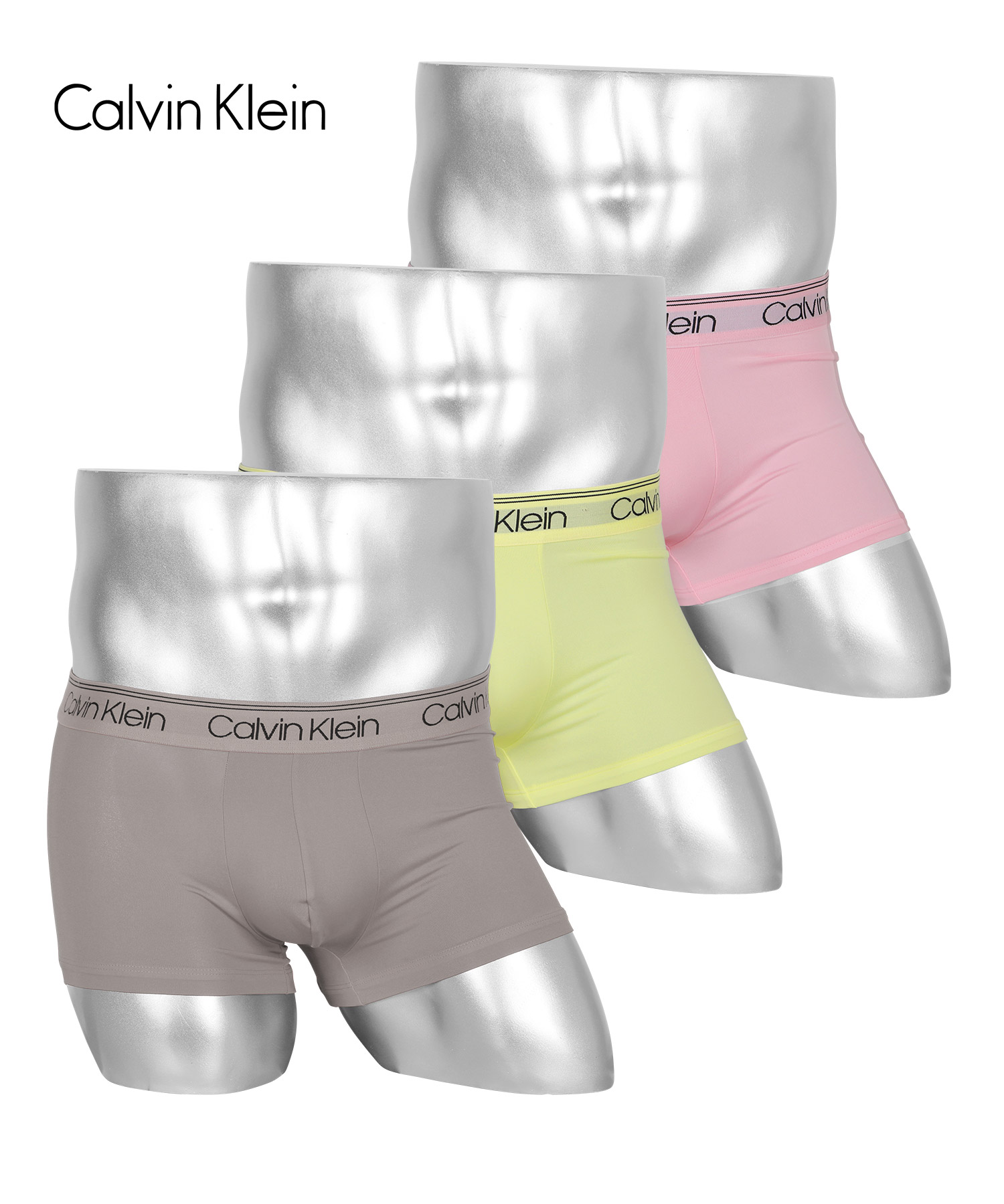 Calvin Klein（カルバン・クライン） 下着 ボクサーパンツ 3枚セット ローライズ メンズ 紳士 おしゃれ 高級 無地 ブランド ...