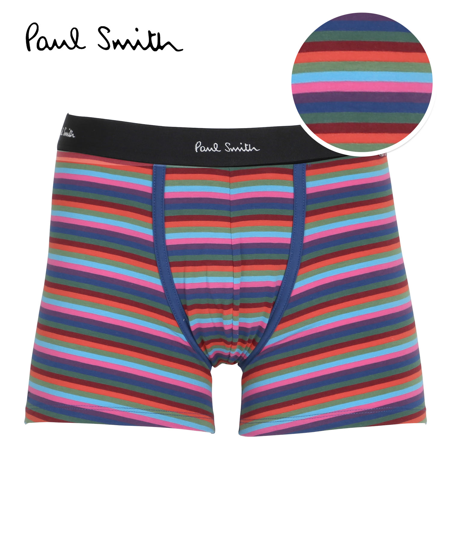 ボクサーパンツ メンズ ポールスミス Paul Smith ロング 下着 紳士 おしゃれ 綿 長め アニマル ドット ボーダー ブランド ...