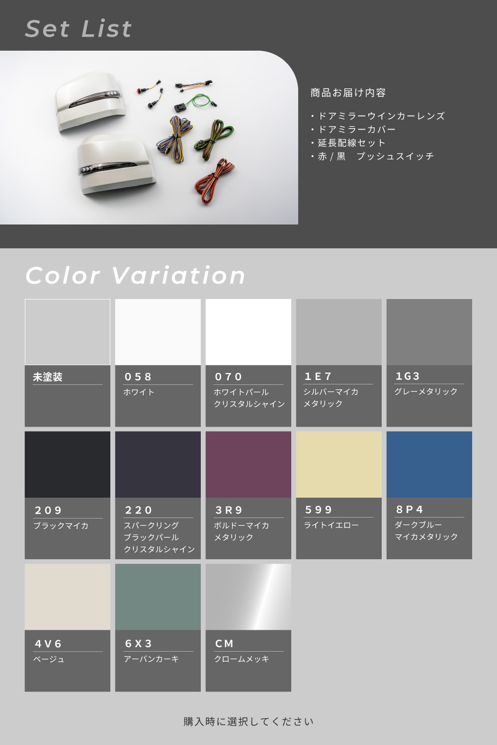 AVEST 流れるLEDドアミラーウィンカーレンズ アベスト AV-090-WB-058 ハイエース 200系 6型 7型 8型 塗装カラー:ホワイト : クレールオンラインショップ - 通販 ...