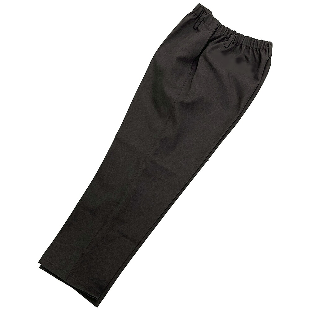 メンズ ボトムス お父さんのらくらくパンツ 裏無し 年間用 選べる股下 ウエスト総ゴムパンツ 5L 股下65cm 股下68cm :de5300 ...