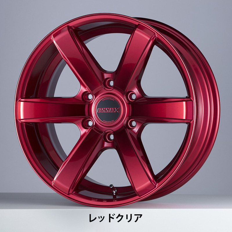 ESSEX 【スタッドレス】EC-18インチ 7.5J+38 レッドクリア/キャンディレッド（全5色） TOYO WinterTRANPATH TX 225/50R18 95Q 2024 ...