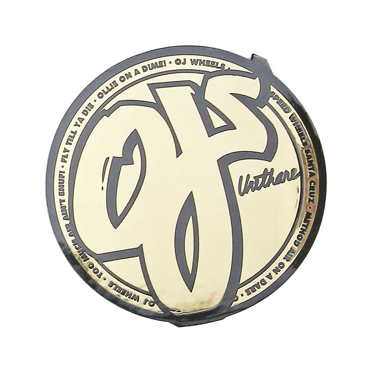 オージェイ スケボー ステッカー ロゴ 8x8cm OJ Wheels Logo Sticker スケートボード スケボーステッカーストリート ...