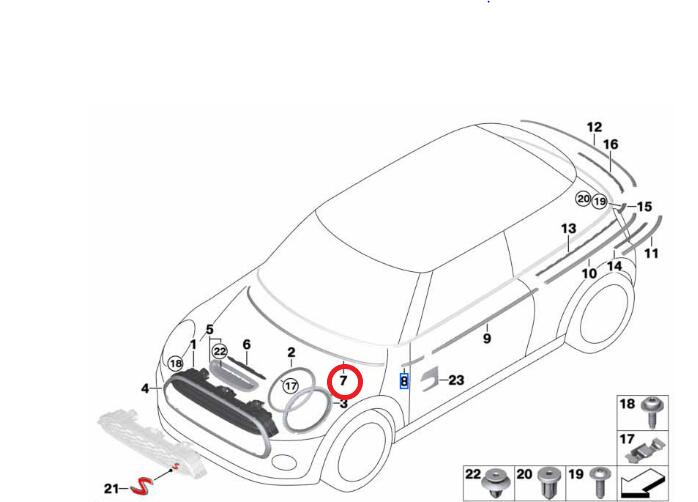 MINI BMW MINI(ビーエムダブリュー ミニ)ボンネットメッキモール純正品 新品適合車種51137424554 : 輸入車パーツ専門店 ...