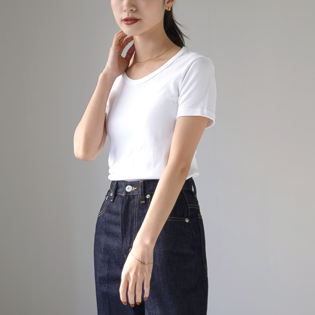 SIRENE MERMAID（シレーヌマーメイド） スクープネック 半袖 TEE / レディース トップス インナー 綿 : GochI by ...