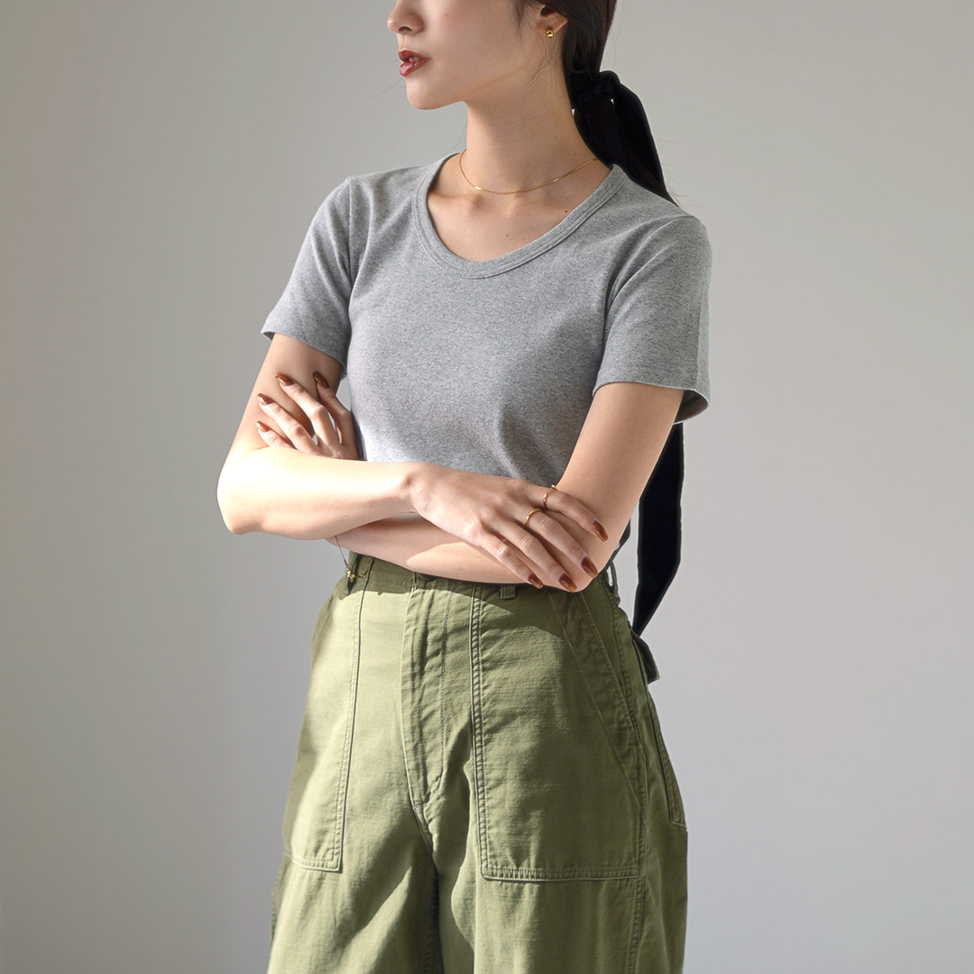 SIRENE MERMAID（シレーヌマーメイド） スクープネック 半袖 TEE / レディース トップス インナー 綿 : GochI by ...