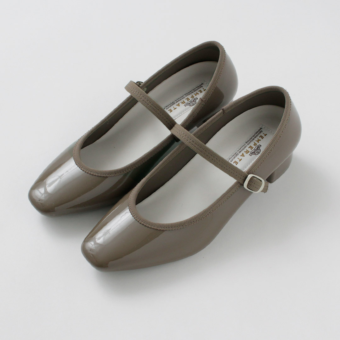 TEMPERATE TEMPERATE（テンパレイト） CANNON ストラップ ヒールパンプス / レディース レインシューズ 雨靴 晴雨兼用 パンプス ゴム PVC : GochI by ...