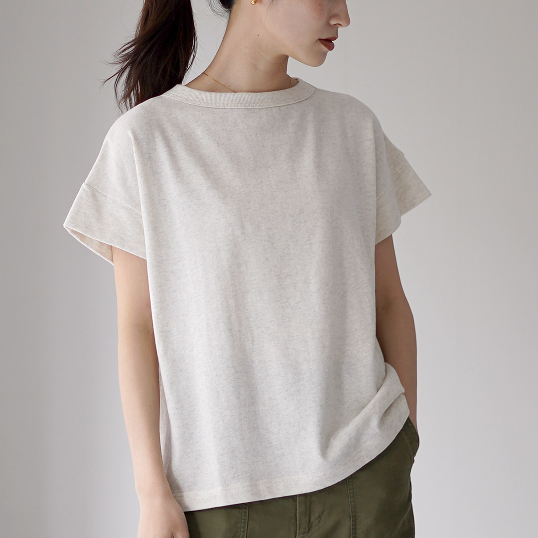 SIRENEMERMAID（シレーヌマーメイド） ガーゼ裏毛 ボートネック バンドスリーブ プルオーバー / レディース 半袖 : 21154 : GochI by ROCOCO - 通販 ...