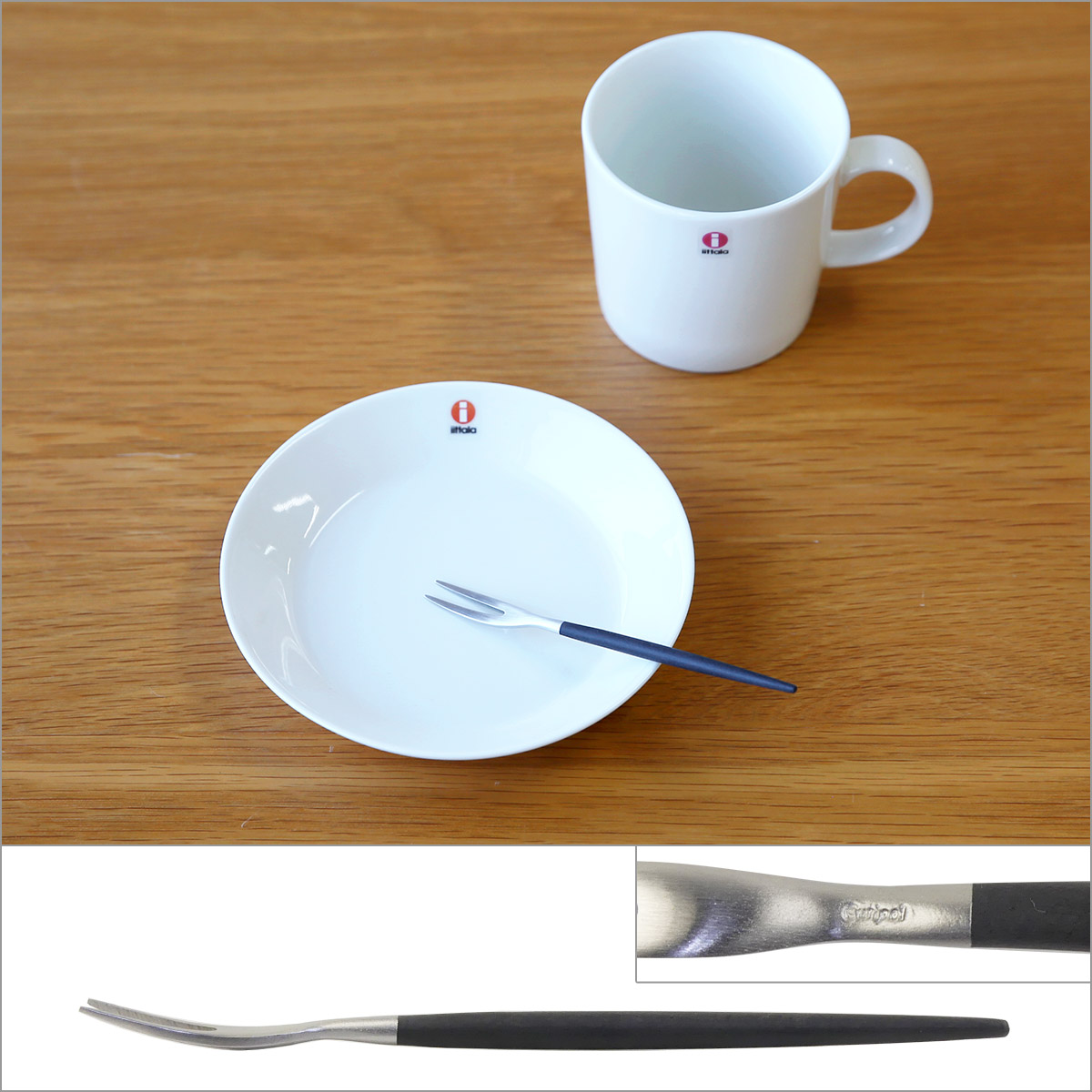 クチポール ミオ ブラック シルバー ジャパニーズフォーク MI.36 ヒメフォーク MIO cutipol カトラリー : cut3036 ...