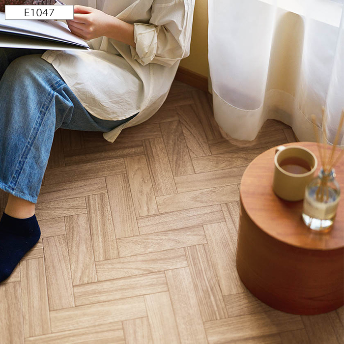 ポンリューム シンコール クッションフロア (Sin) 生地サンプル ヘリンボーン E1047〜1049 引っ越し 新生活 : デザインライフ - 通販 - Yahoo!ショッピング