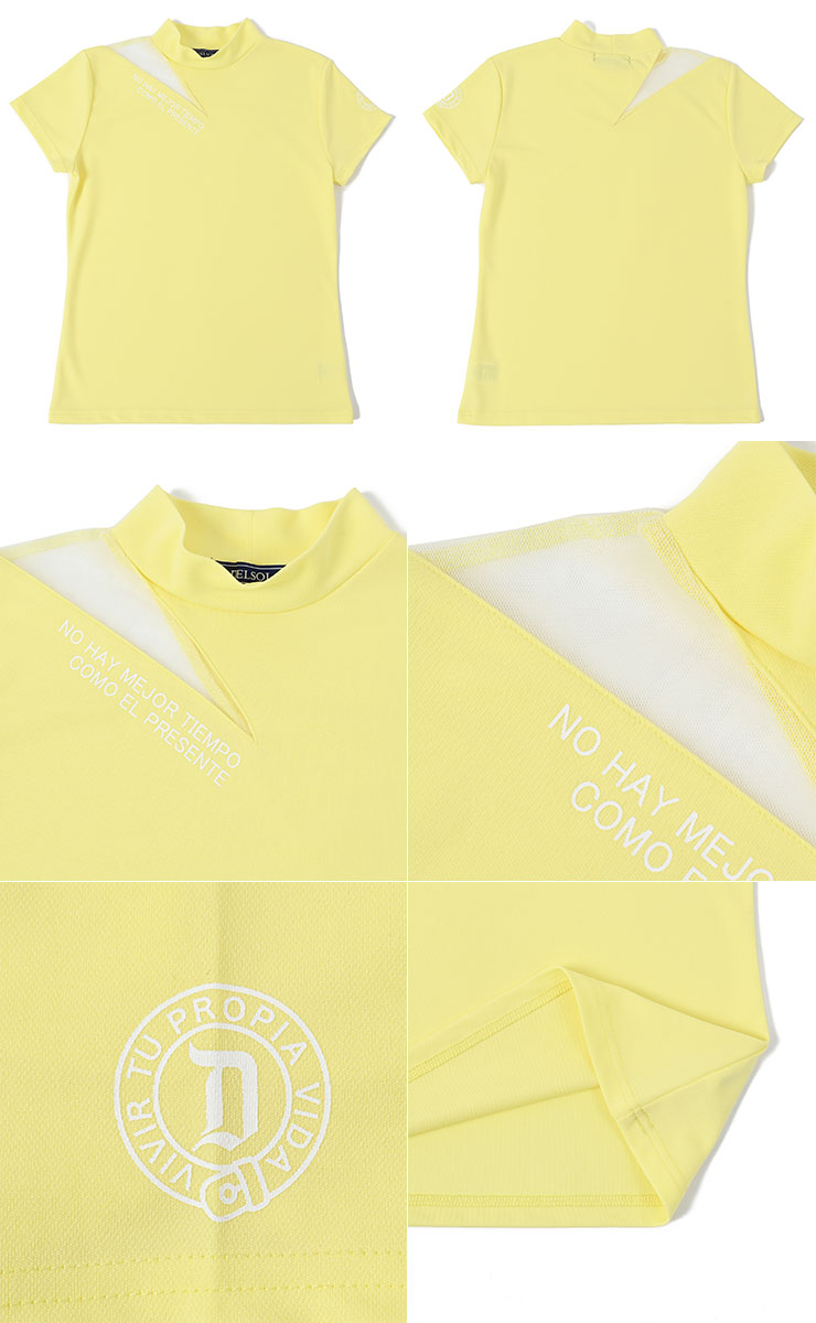 7827 メッシュ使い モックネックシャツ M/L/LL/3L レディースゴルフウェア :7827:DELSOL GOLF Yahoo!店 ...