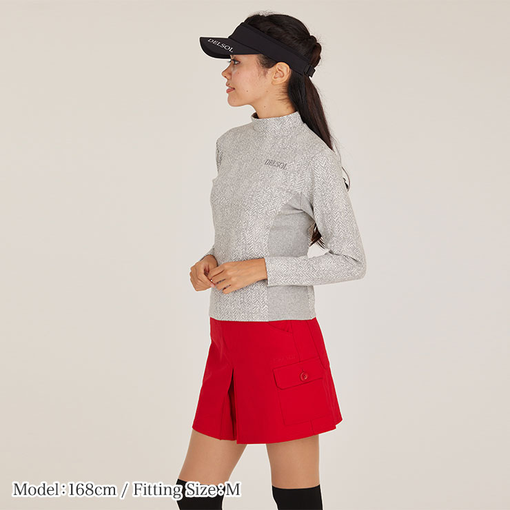 7844 カットジャガード長袖ハイネックトップス 秋冬 M/L/LL/3L レディースゴルフウェア : 7844 : DELSOL GOLF Yahoo!店 - 通販 - Yahoo!ショッピング