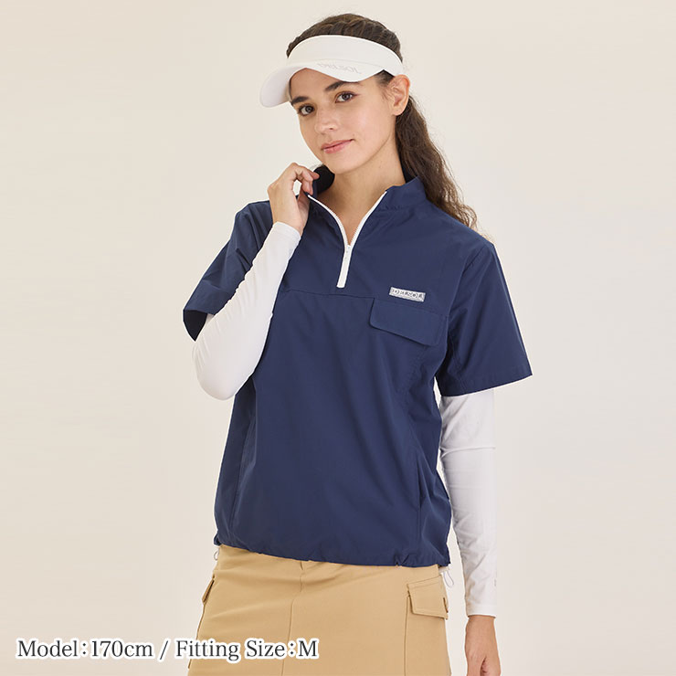 7906 袖プリント Uネックストレッチ 長袖 アンダー 秋冬 深めUネック レディース ゴルフウェア : DELSOL GOLF Yahoo!店 - 通販 - Yahoo!ショッピング