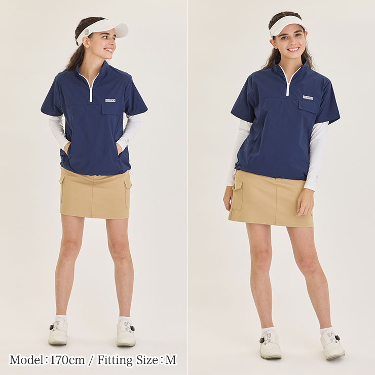 7906 袖プリント Uネックストレッチ 長袖 アンダー 秋冬 深めUネック レディース ゴルフウェア : DELSOL GOLF Yahoo!店 - 通販 - Yahoo!ショッピング