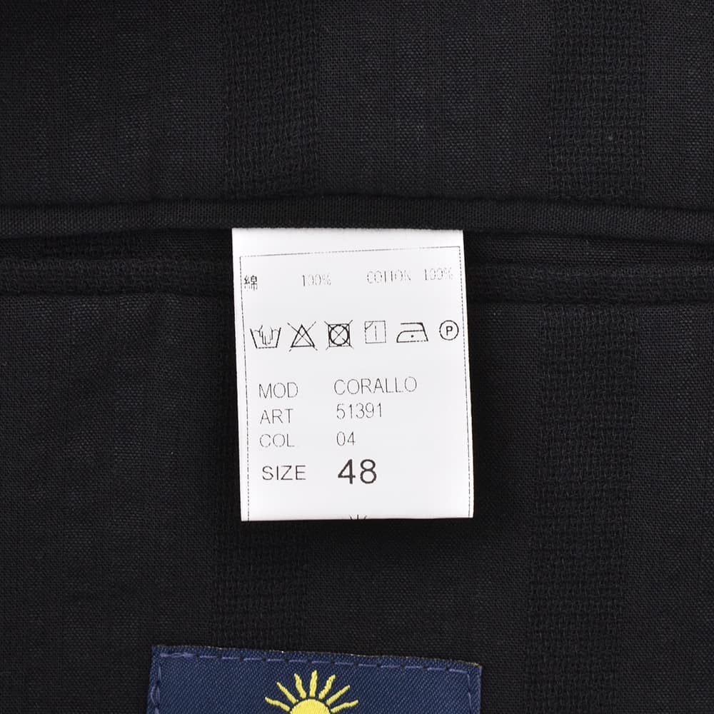 ジャンネット GIANNETTO シャツジャケット メンズ 織り柄 シアサッカー生地 CORALLO コラッロシリーズ シングル2つ釦 ブラック 黒 軽量 国内正規品 : メンズブランドでら ...