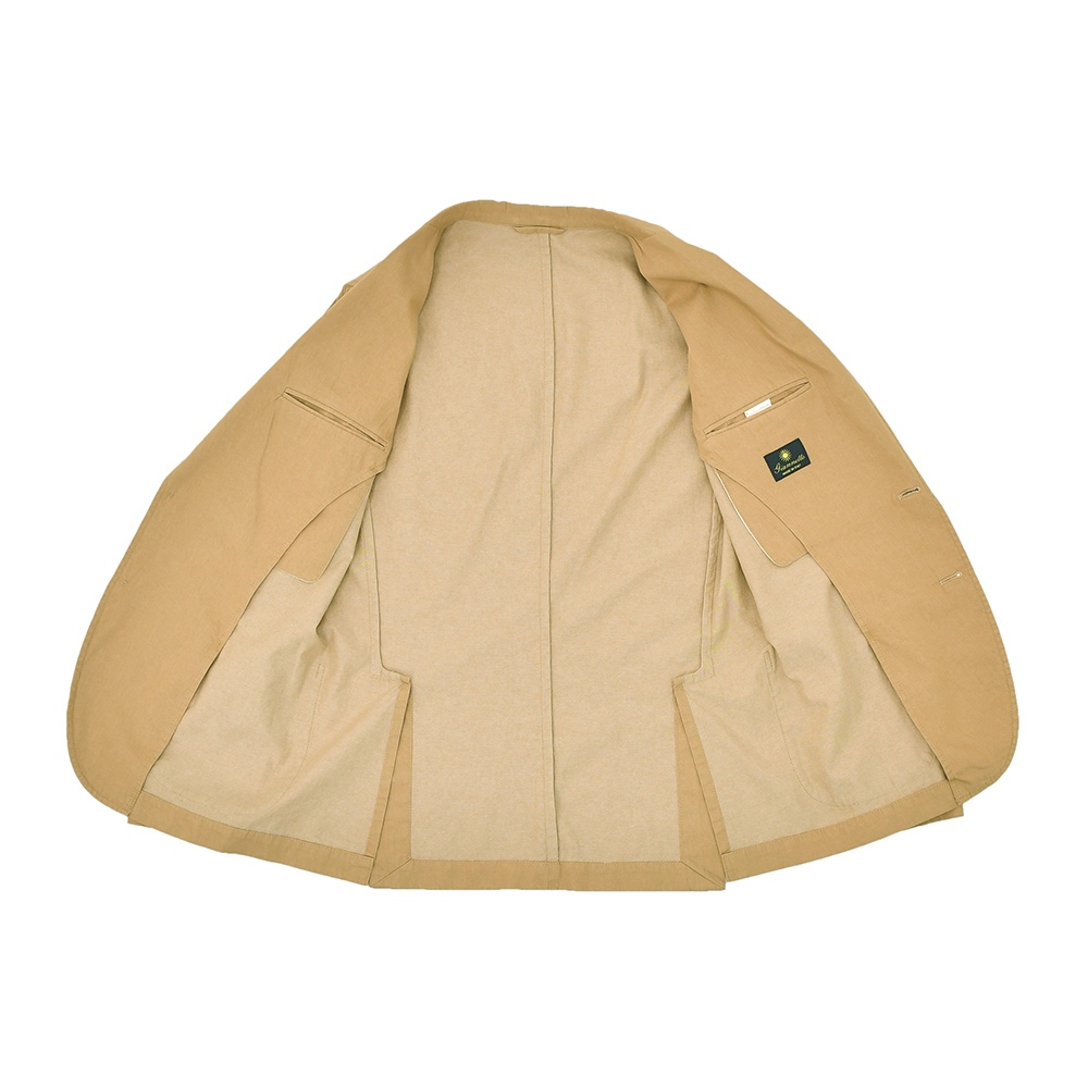 ジャンネット GIANNETTO シャツジャケット メンズ 薄手シャンブレー CORALLO コラッロ シングル2つ釦 コットンブラウンベージュ 背抜き仕様 国内正規品 : メンズブランドでら ...